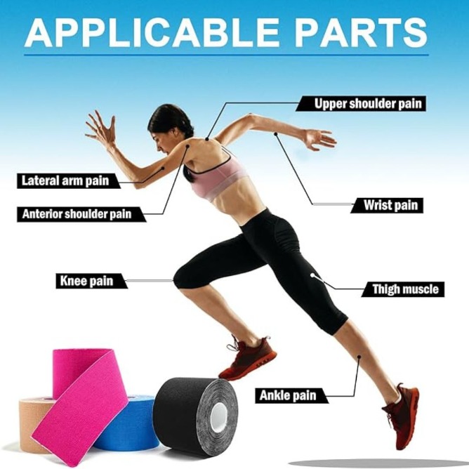 KINESIOLOGY TAPE - K TAPE - Sports Tape - Muscle Support Tape - Orange ...